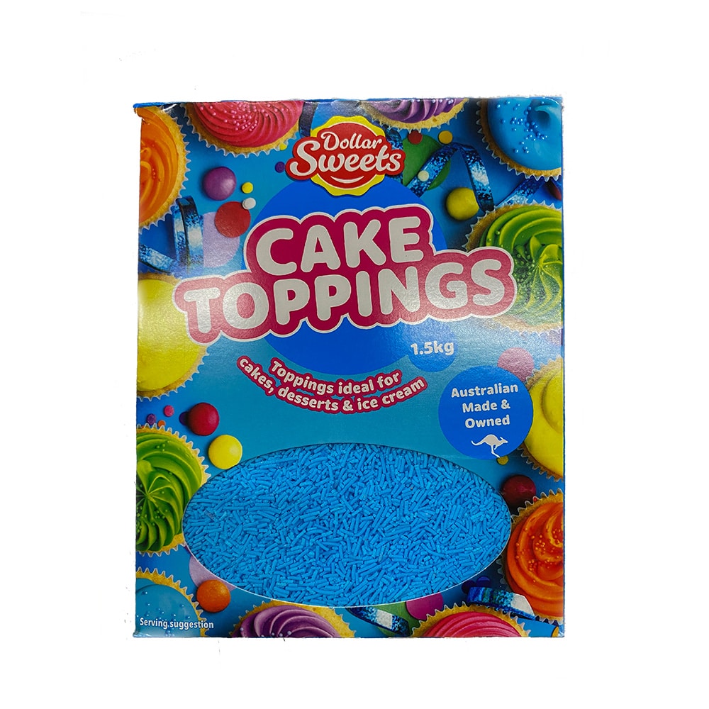 Dollar Sweets Blue Sprinkles Catering Pack | RQN - Ross's Quality Nuts ...
